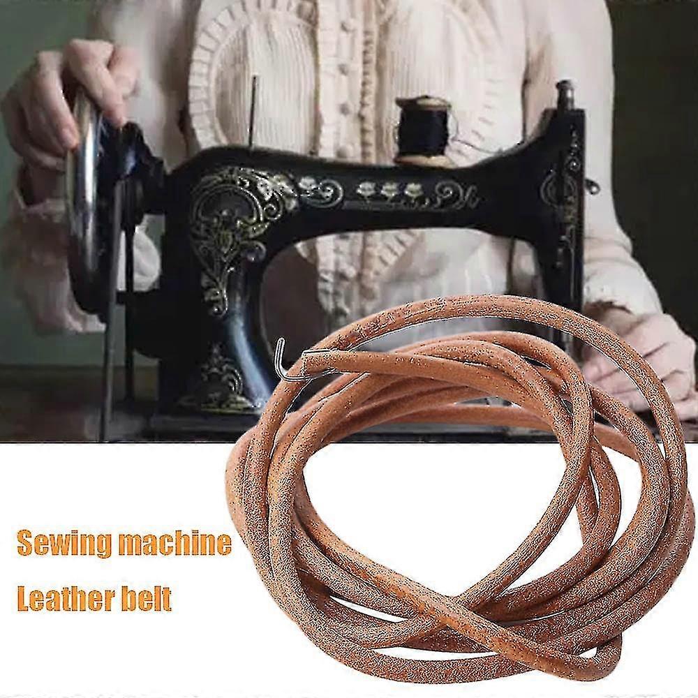 2pcs 175cm Home Pedal Sewing Machine Leather Belt Antique Treadle Parts ...