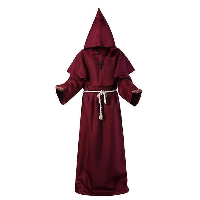 Medieval Monk Friar Robe Plague Doctor Gothic Grim Reaper Halloween ...