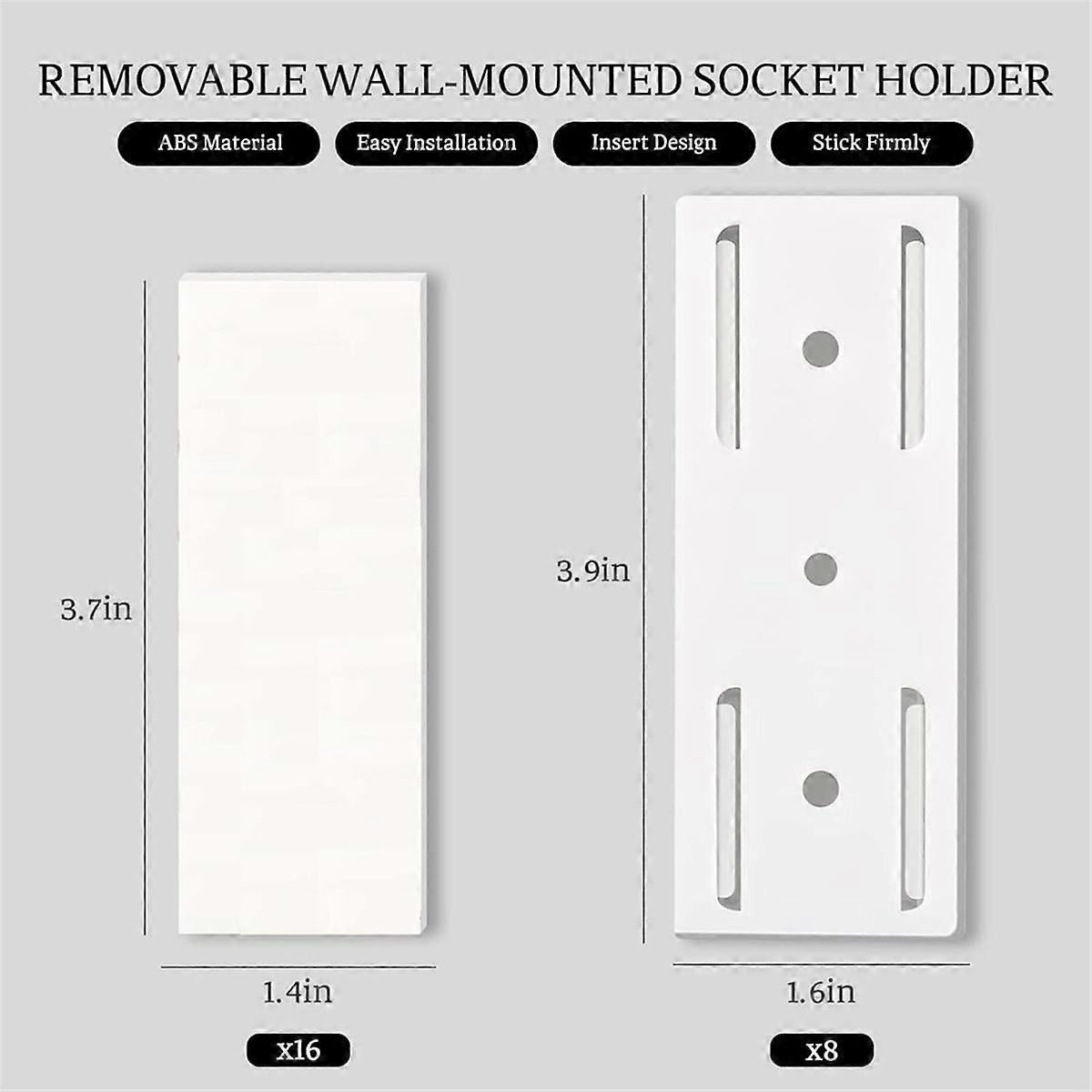 Desktop Socket Holder, Plug-in Surge Protector Bracket, Desktop Mobile ...