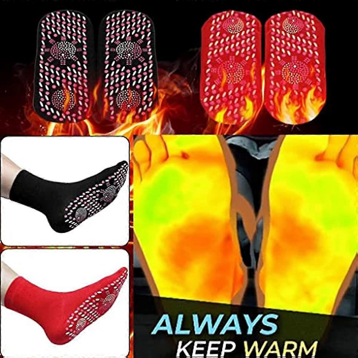 4 Pair Tourmaline Slimming Health Sock Tourmaline Acupressure Self ...