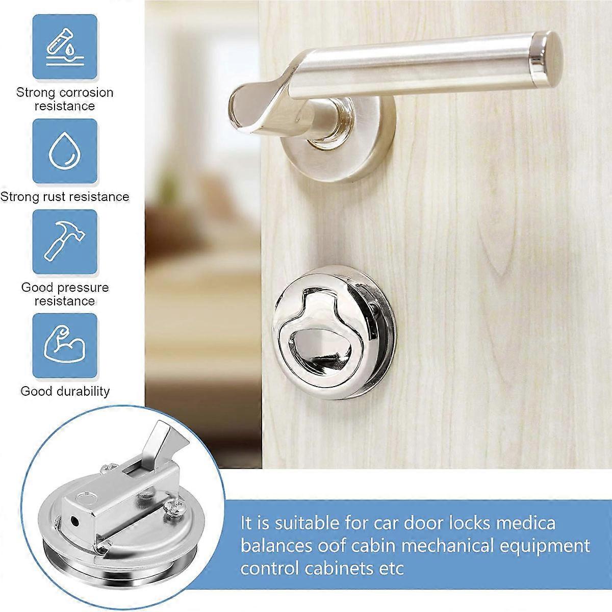 Flush Hatch Latch, Stainless Steel Flap Latch Marine Deck Hatch Lock 1 ...