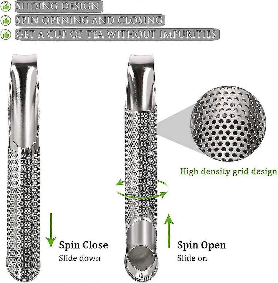 Tea Infuser Pipe/tube Stainless Steel Spice Strainer Tea Filter - Set ...