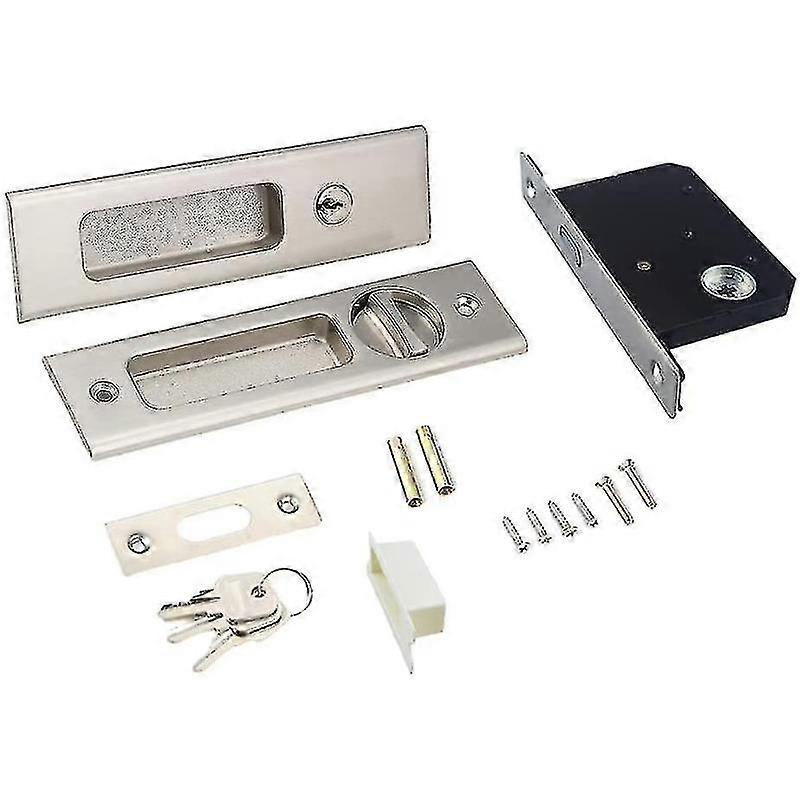 Sliding Door Lock Invisible Recessed Handle Latch Pocket Sliding Door ...