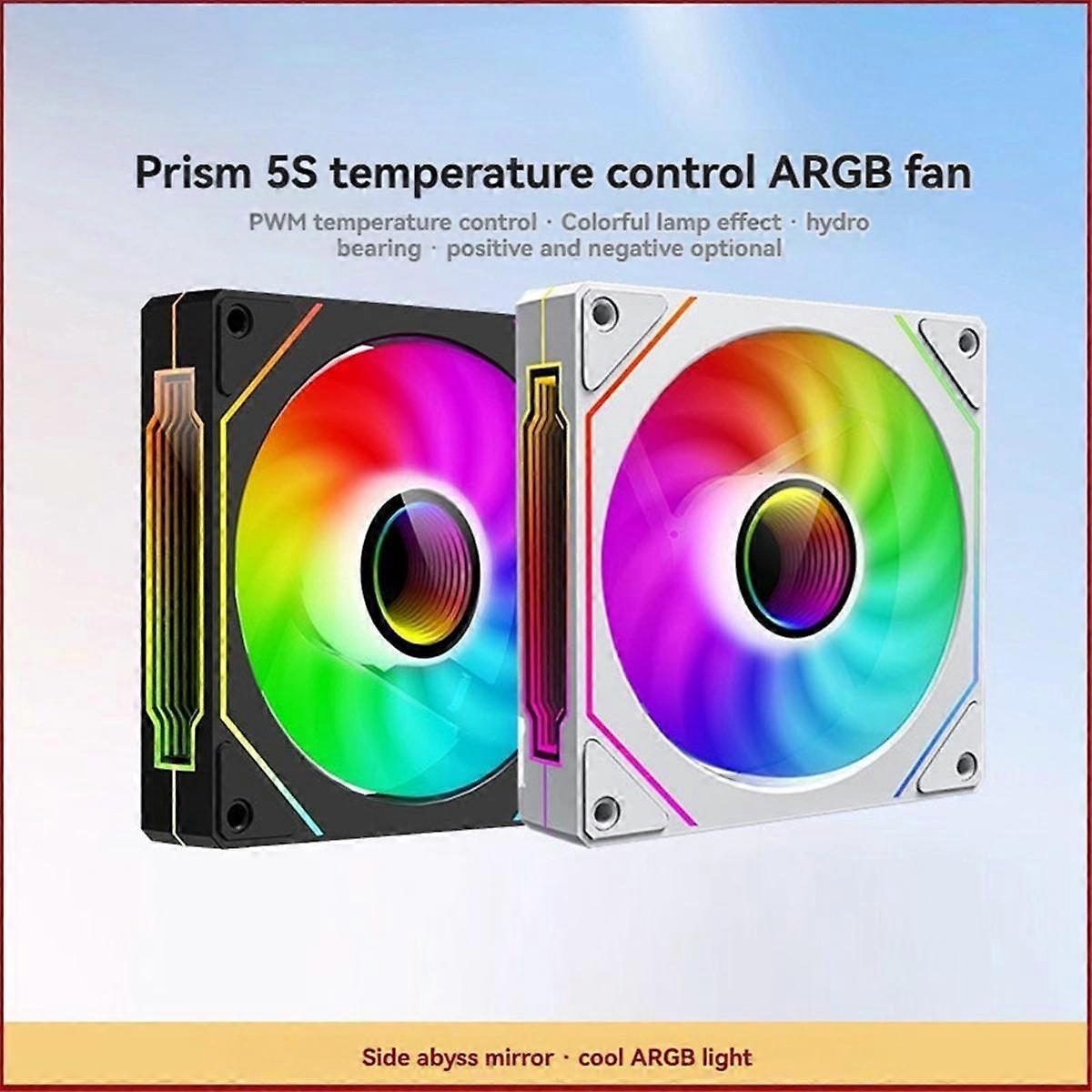 Computer Chassis Fan ARGB Cooling Fan 12CM 5V 4Pin PWM Quiet Cooling ...