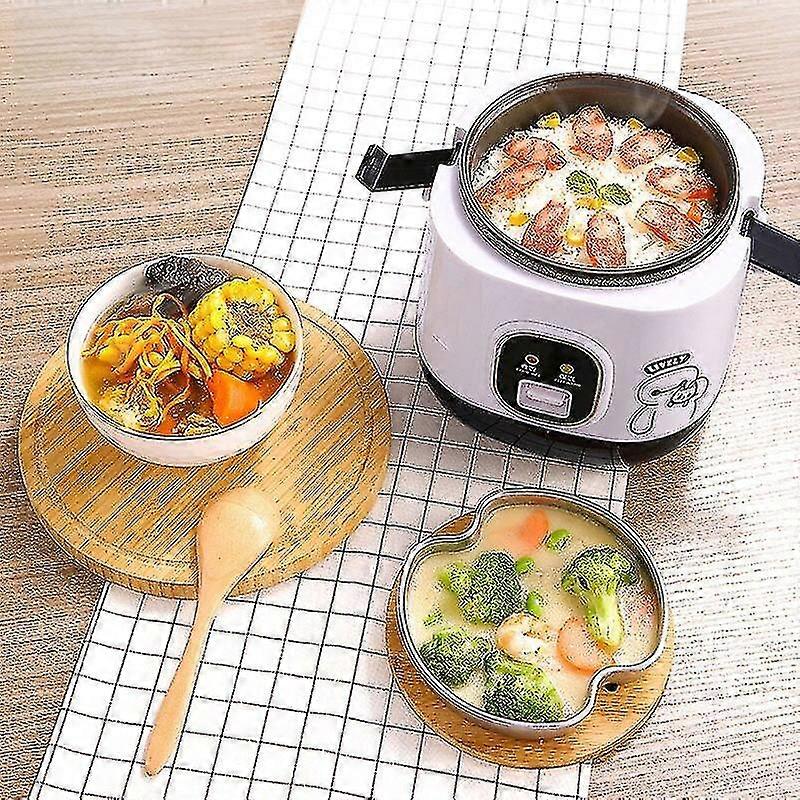 1.2l Mini Rice Cooker 2 Layers Steamer Multifunction Cooking Pot ...