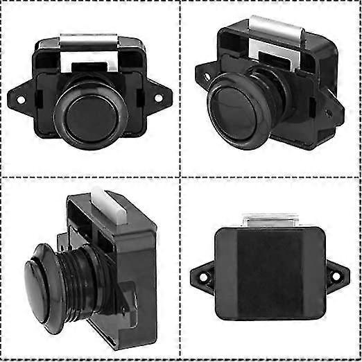 5 Pcs Push Button Latch Locks, Cabinet Door Catch Lock Keyless Knob For ...