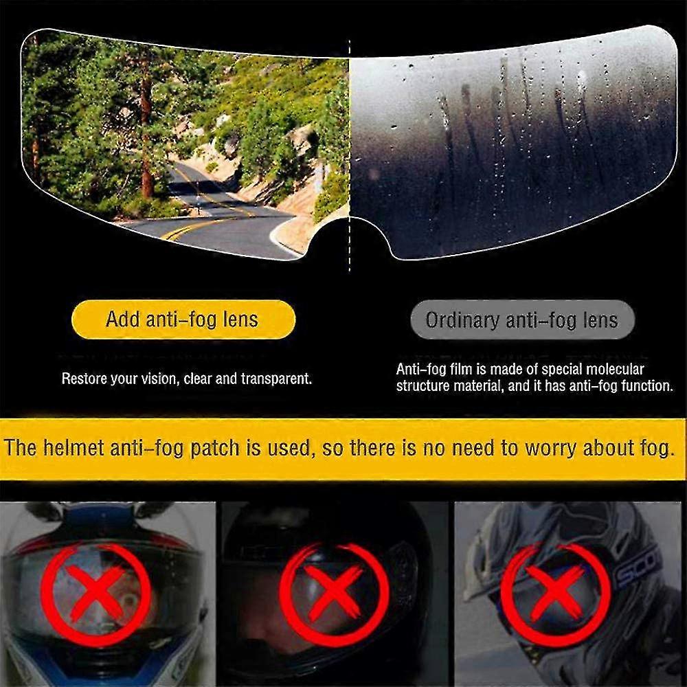 Universal Type Motorcycle Helmet Anti-rain Anti-fog Film Electric Car ...