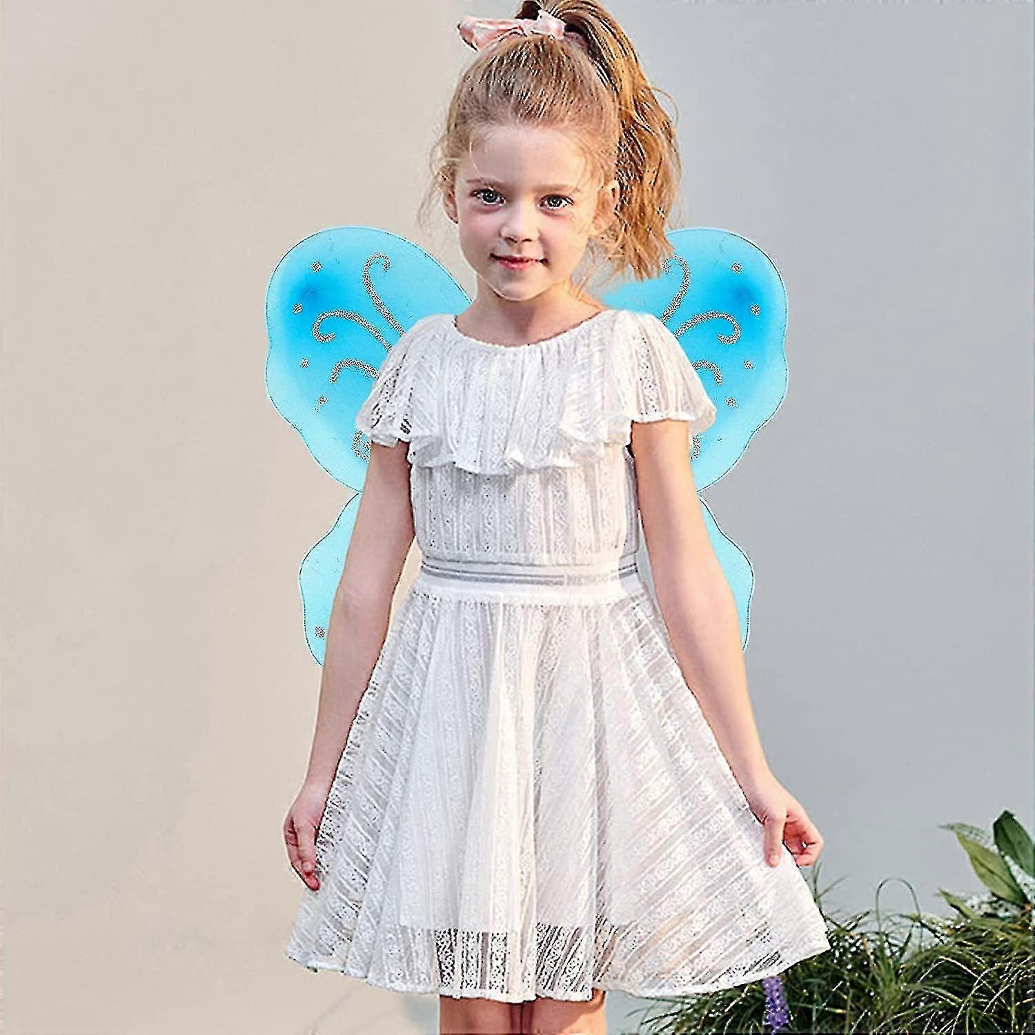 Girls Butterfly Fairy Wings For Fairy Costumes Sparkle Fairy Princess ...