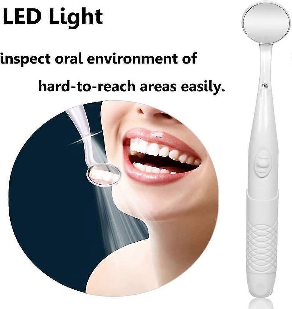 Dental Mirrors With Light, Led Mirrors For Dental Exams, Anti-fog Oral ...