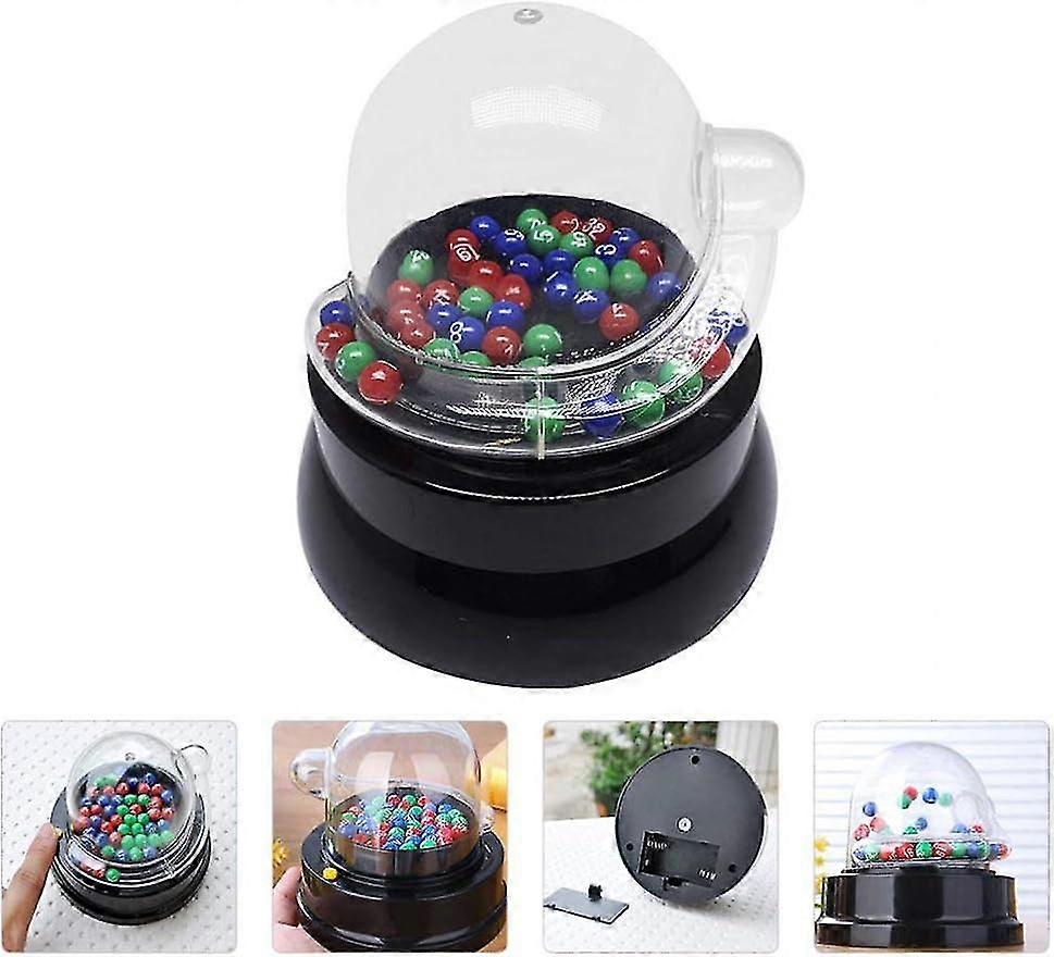 Electric Shake Lucky Ball Machine Mini Lottery Machine Portable Bingo ...