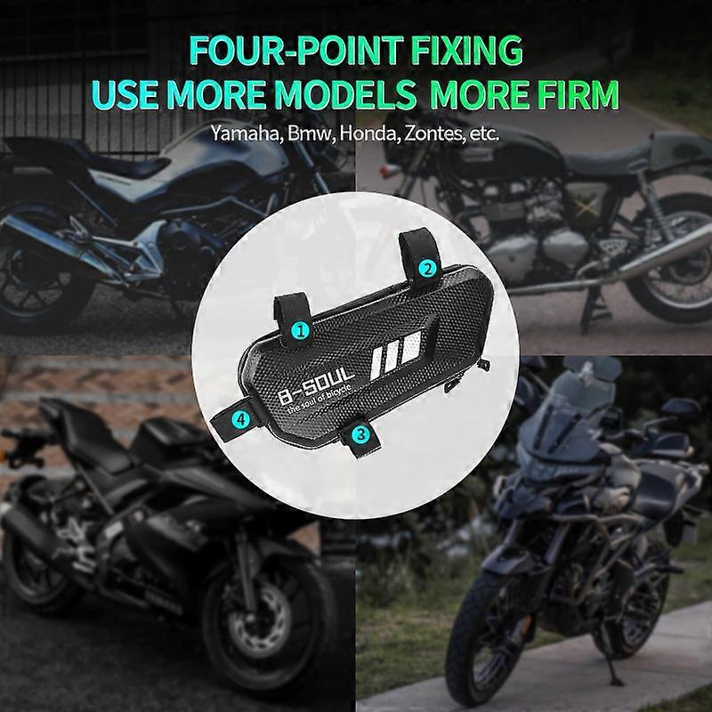 Universal Motorcycle Side Bags Waterproof EVA Hard Shell Frame Pack ...