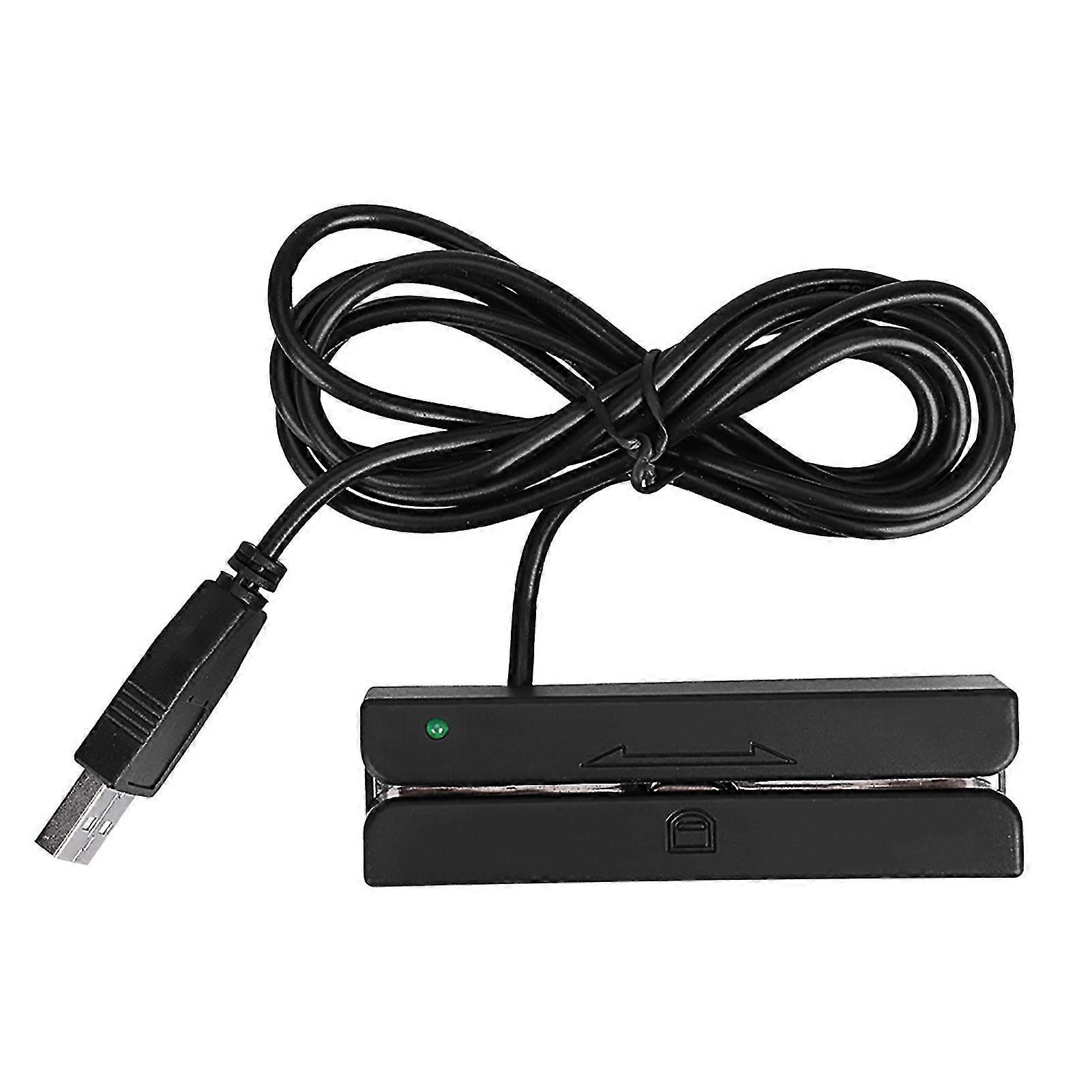 Usb Msr90 3 Tracks Hico Magnetic Stripe Credit Card Swipe Reader ...