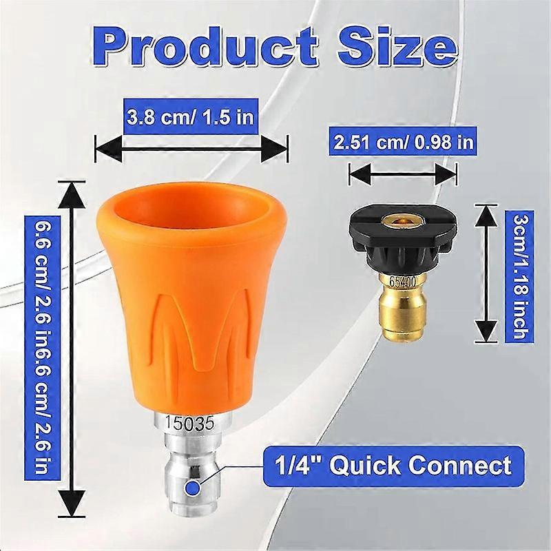 High Pressure Washer Nozzle Guard, Cleaning Nozzle Holder Set, Bore ...