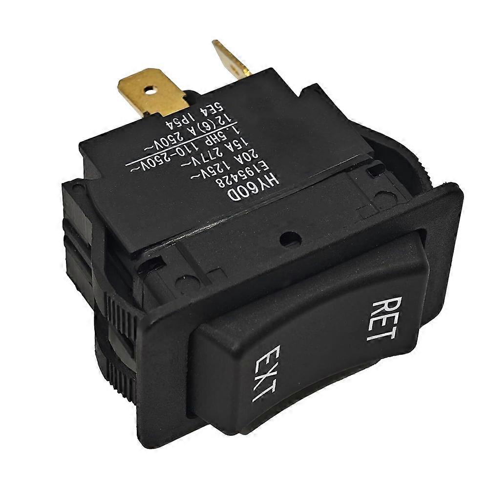 1pc HY60D Rocker Switch RET-EXT DPDT 20A 125VAC 4Pin (ON)-OFF-(ON ...
