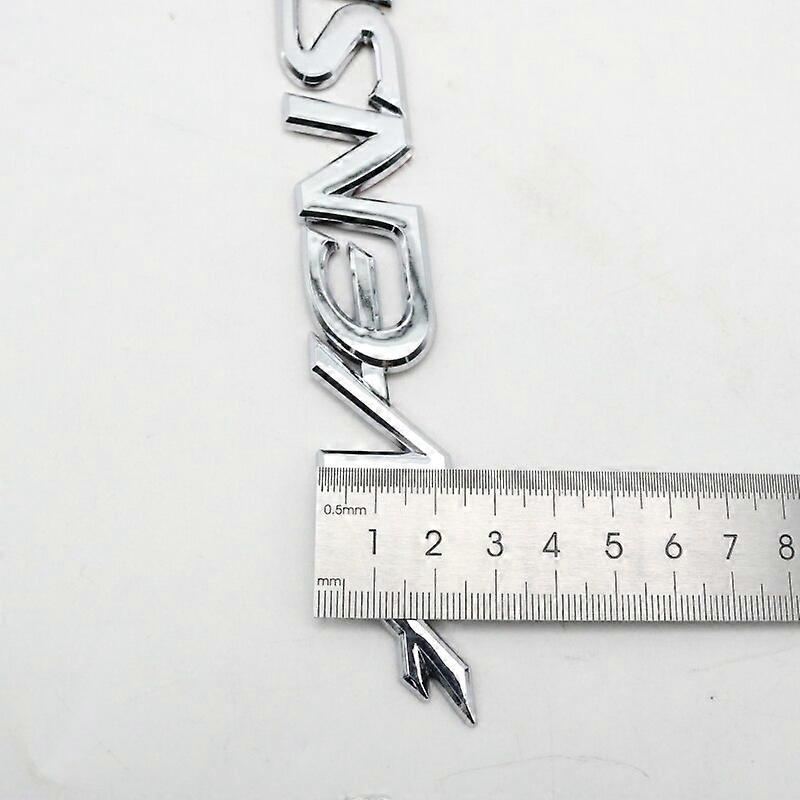 Rear Trunk Styling Letter Sticker 3D Chrome Logo Emblem Decal Nameplate ...