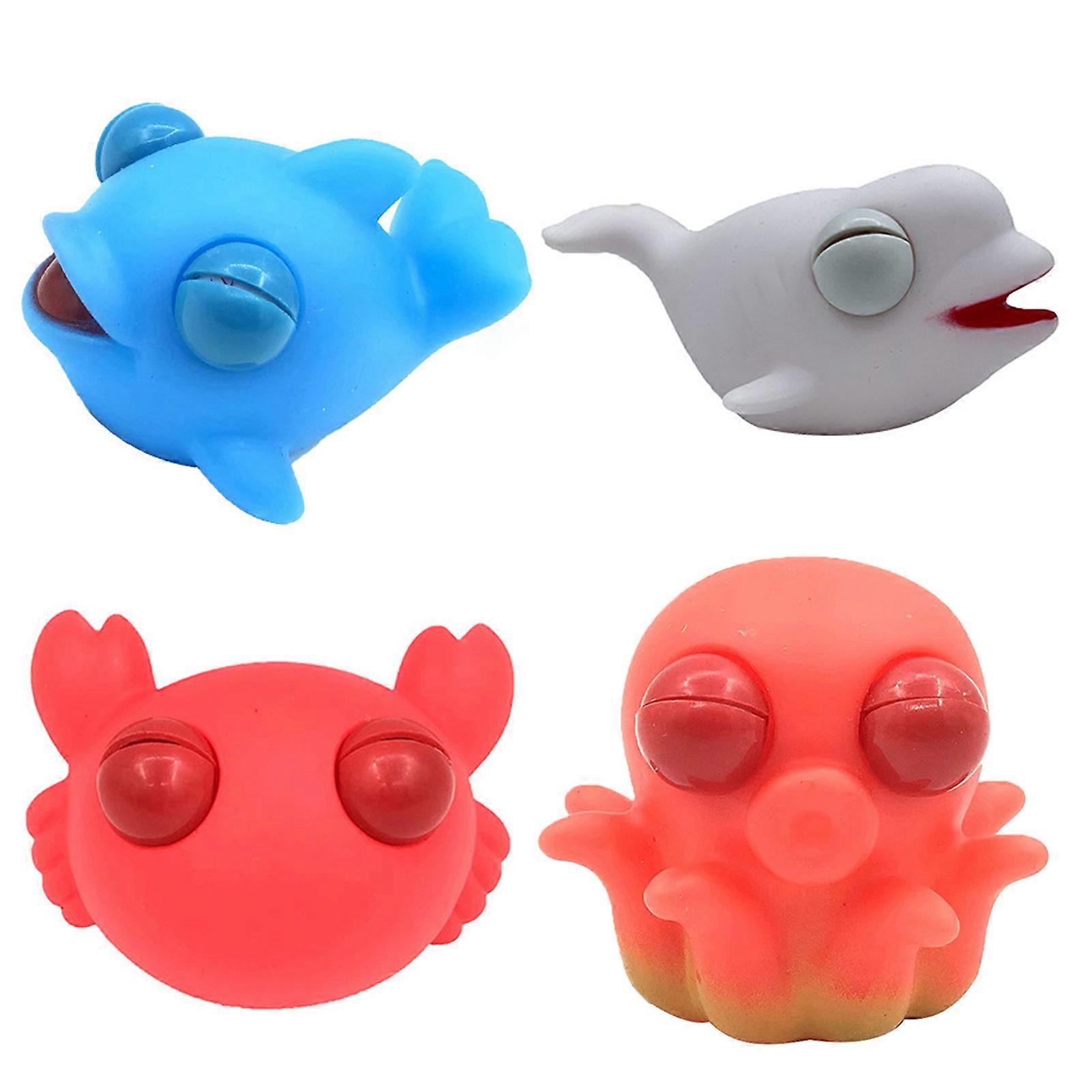 Squeezing Animal Toy Fish Turtle Crab Shark Dolphin Whale PVC Vent Toys ...