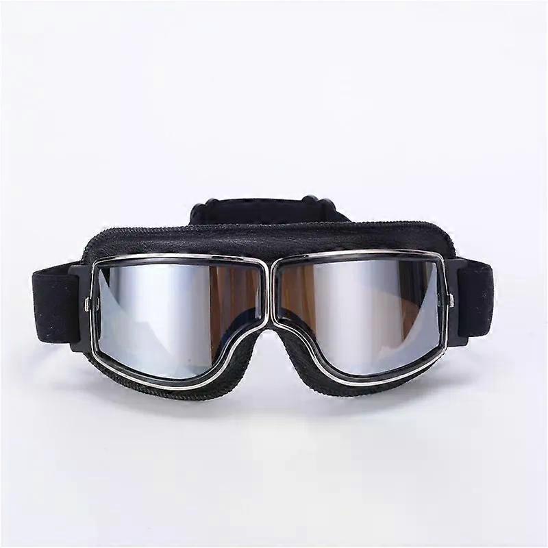 Vintage Goggles Motorcycle Leather Goggles Glasses Cruiser Folding ...