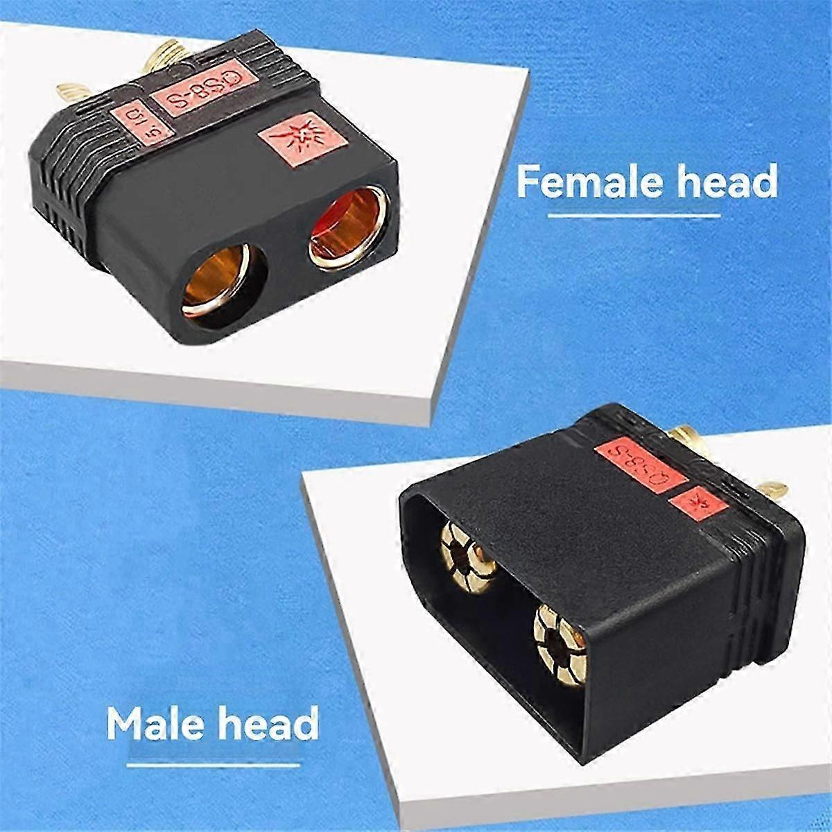 QS8-S Heavy Duty Battery Connector Anti-Spark Gold Connector Large ...