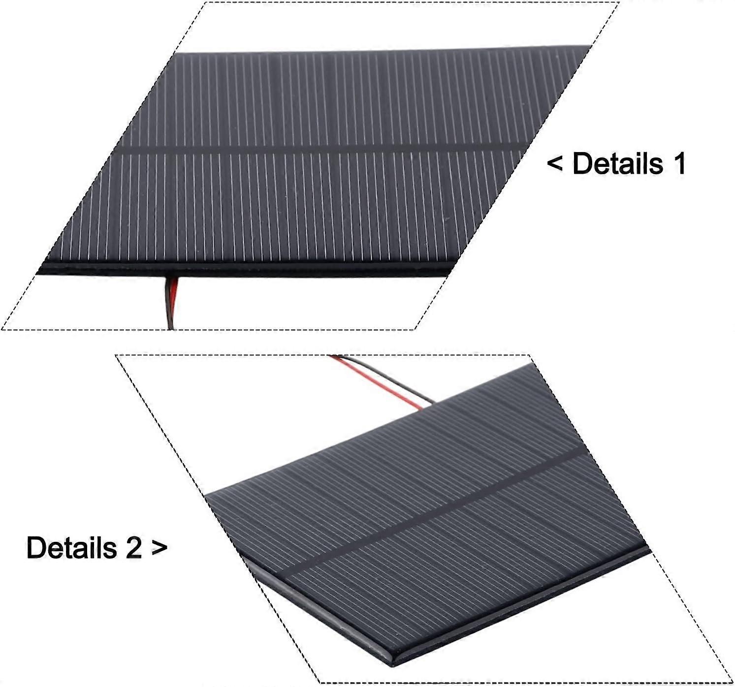 Solar Panel Kit - 5 Photovoltaic Cells with Wire for DIY Solar Projects ...