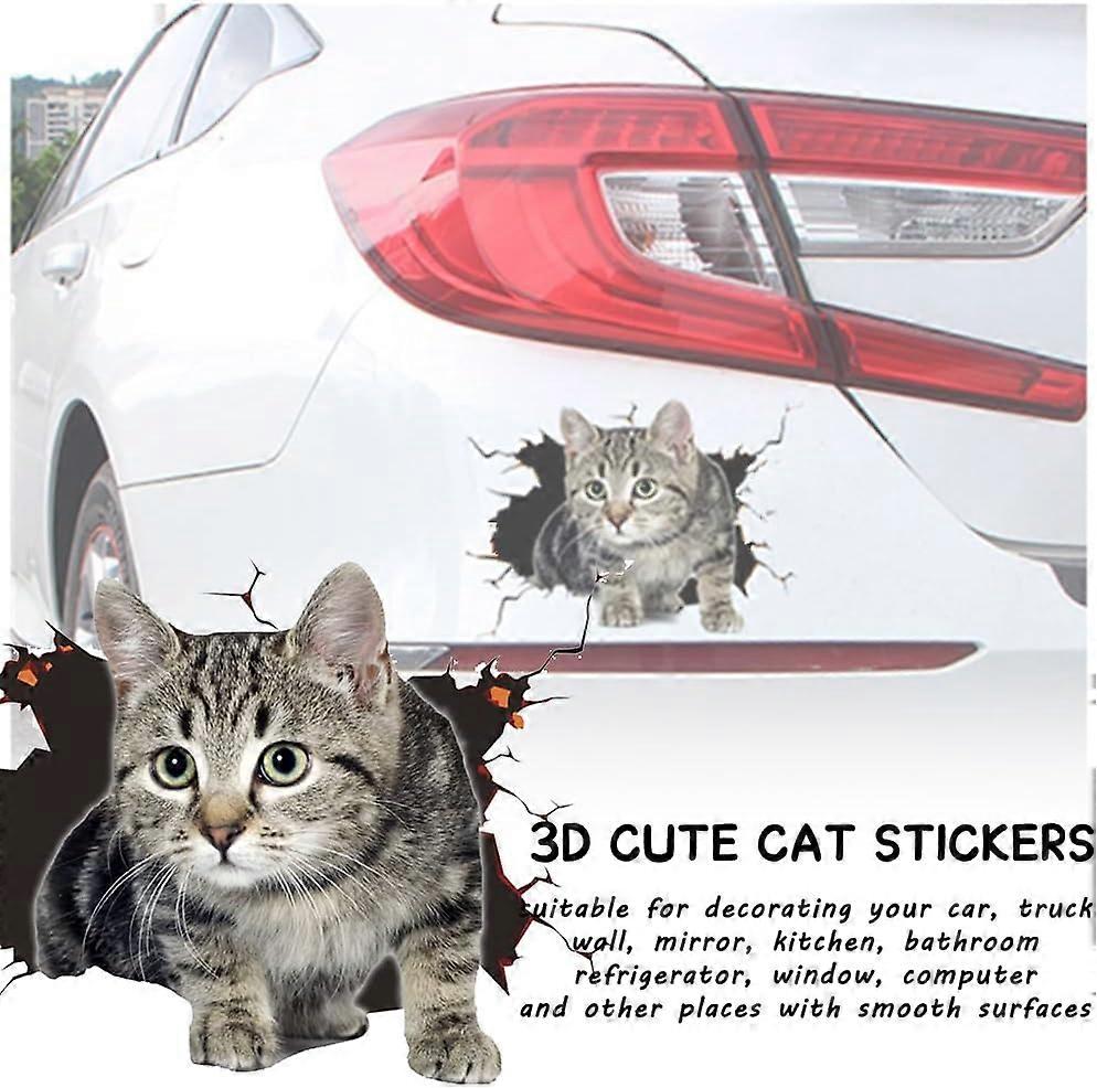 Car stickers, 3D car stickers, cat car stickers, cat stickers | Fruugo UK