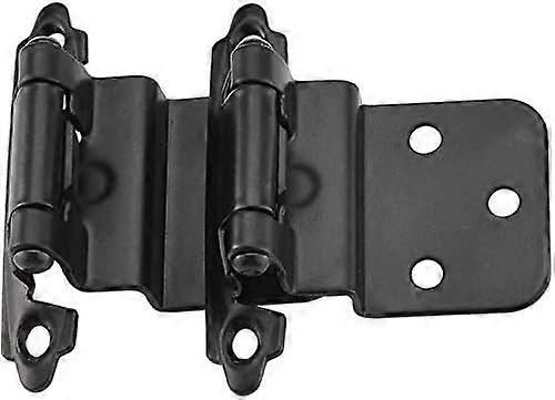 Self-Closing Black Concealed Cabinet Hinges 3/8 Inch Overlay, 16 Pack ...