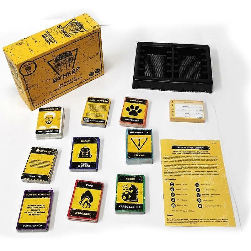 Bilingual Russian English Bunker Board Game for Party Evening Fun with ...