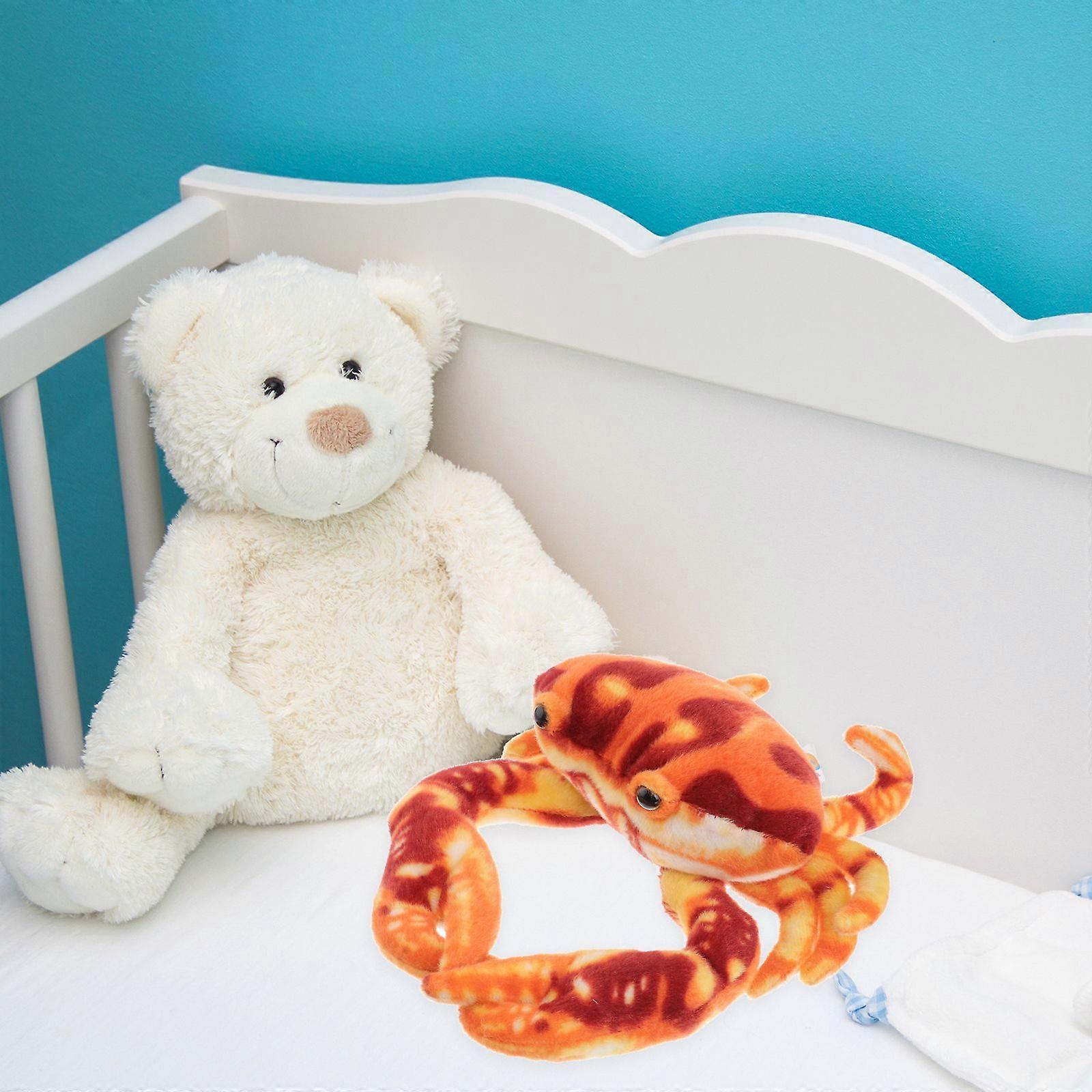 Fake Plush Crab Toy Simulated Funny Marine Life Crab Gift Throw Pillow ...