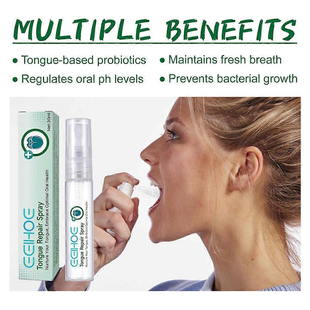 3X Tongue Repair Spray, Mouth Odor Eliminator for Dryness& Bad Breath ...