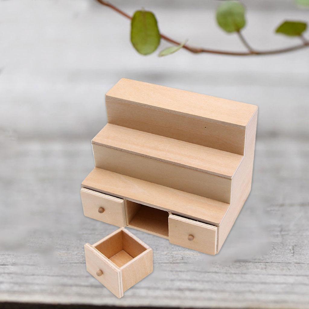 1:12 Dollhouse Candy Vegetable Display Cabinet Furniture Wooden Cabinet ...