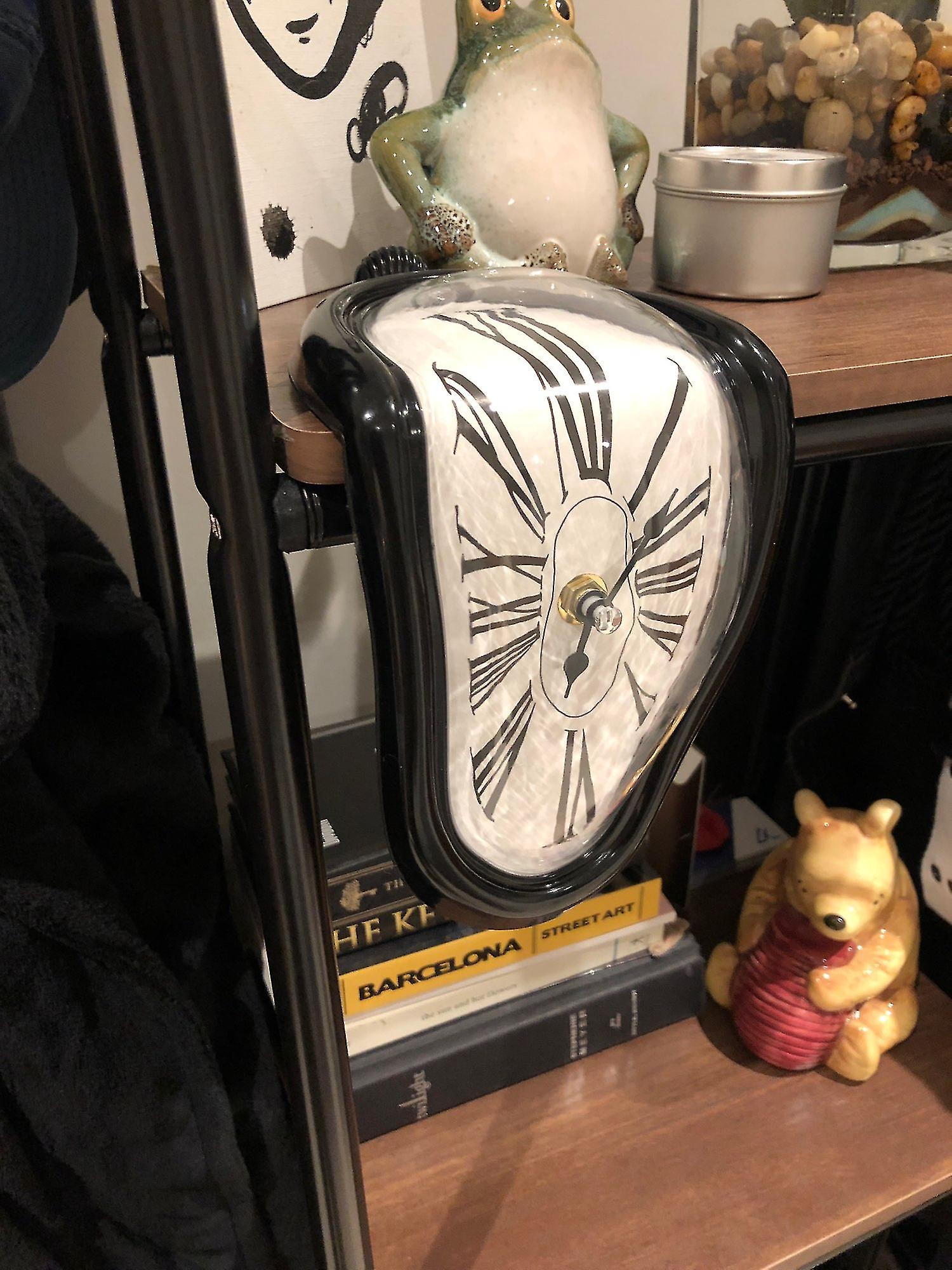 Melting Twisted Wall Clock Surrealism Salvador Dali Style Watch ...