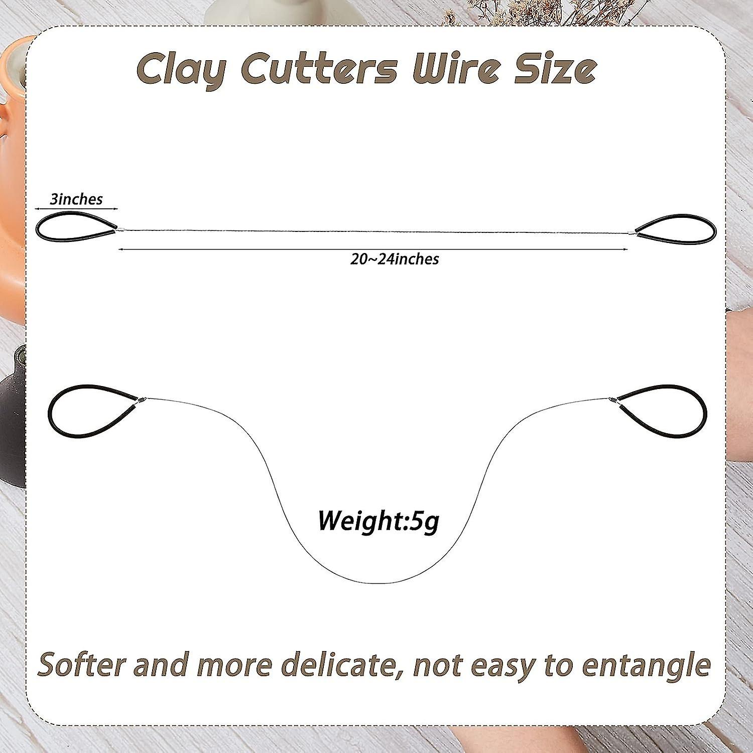 2 Pieces Clay Cutters Wire Clay Mud Cutting Wire Pottery Wire Cutting ...