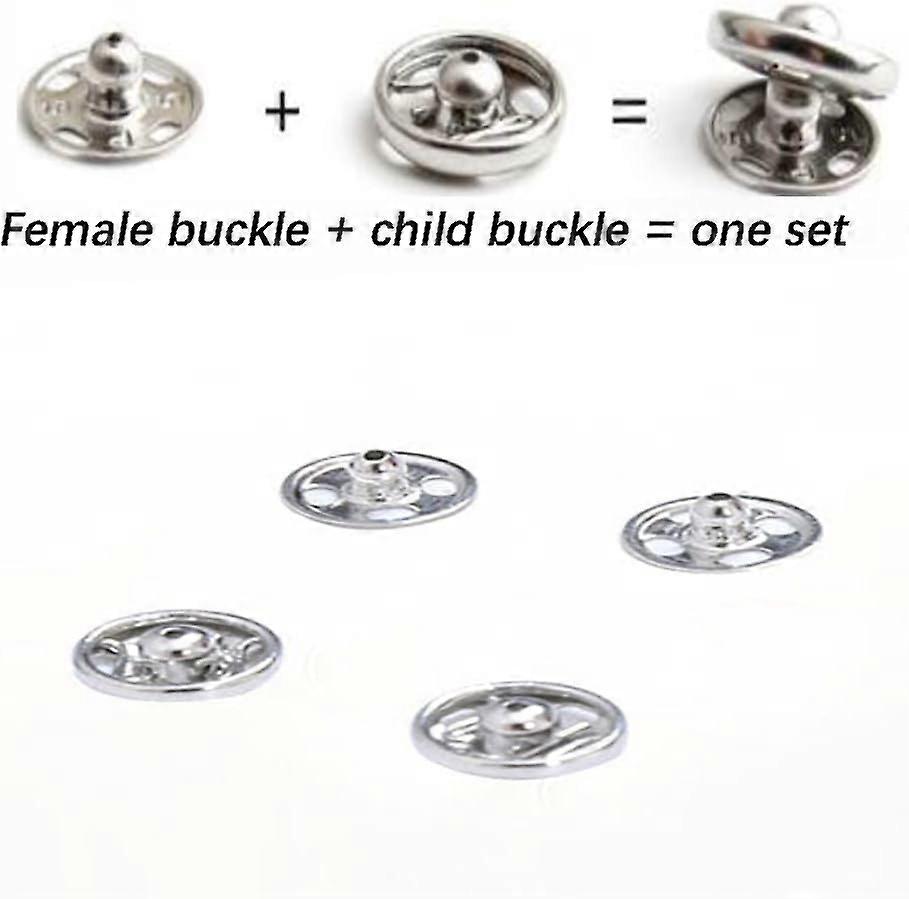 Sew on Snap Buttons, 6 Sets Press Studs Snaps Fasteners Buttons for ...