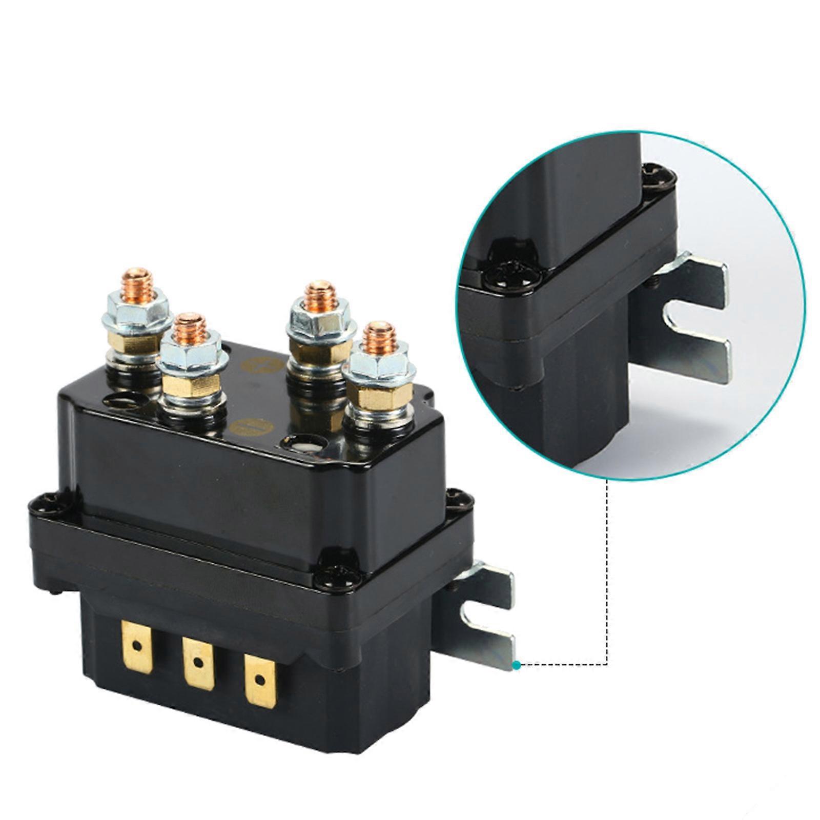 Winch Solenoid Contactor Relay Fit for 5000lbs-7000lbs ATV UTV 4WD 4x4 ...