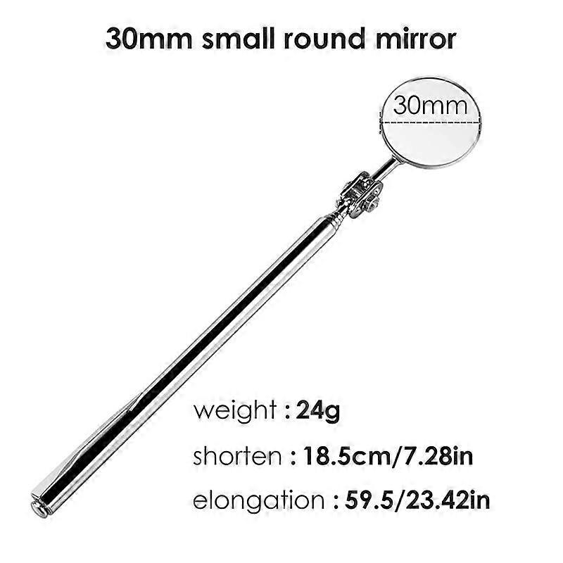 4PCTelescoping ,LED Lighted Flexible Telescoping Mirror Inspection Tool ...