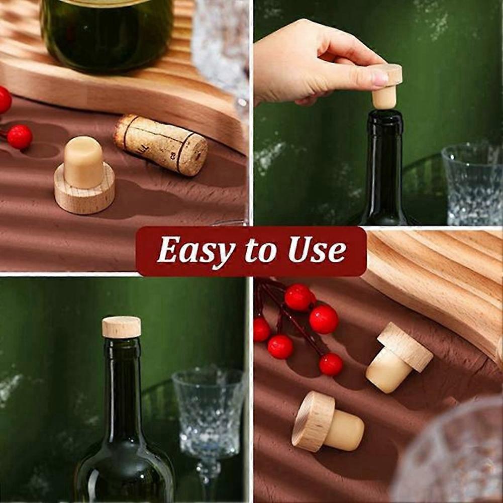 50Pc Wine Cork T Shaped Cork Plugs for Wine Cork Wine Stopper Reusable ...