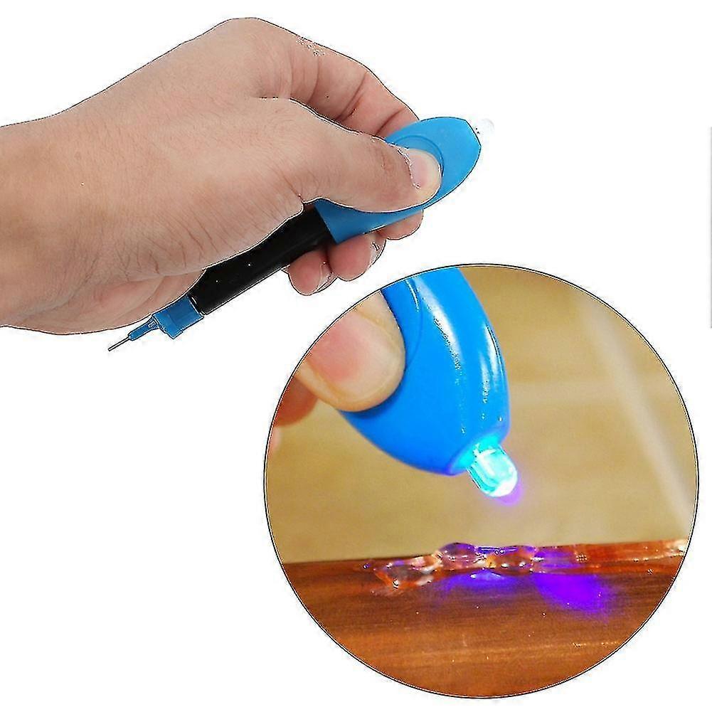 Uv Light Glue Pen - Blue Abs Adhesive For Glass Surface Repair | Fruugo UK