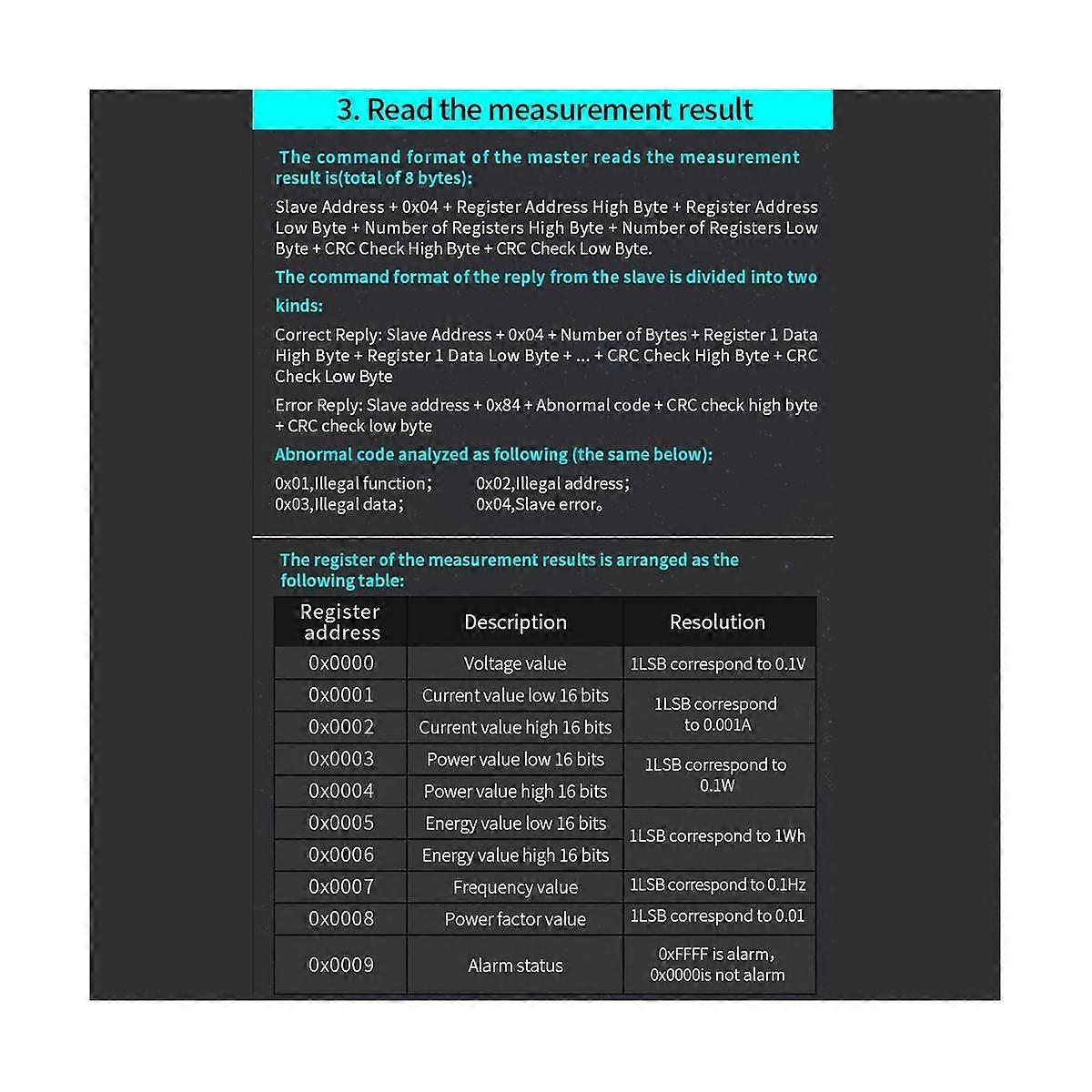 10A PZEM 004T 3.0 Wattmeter Kwh Meter Volt Amp Current Test Module ...