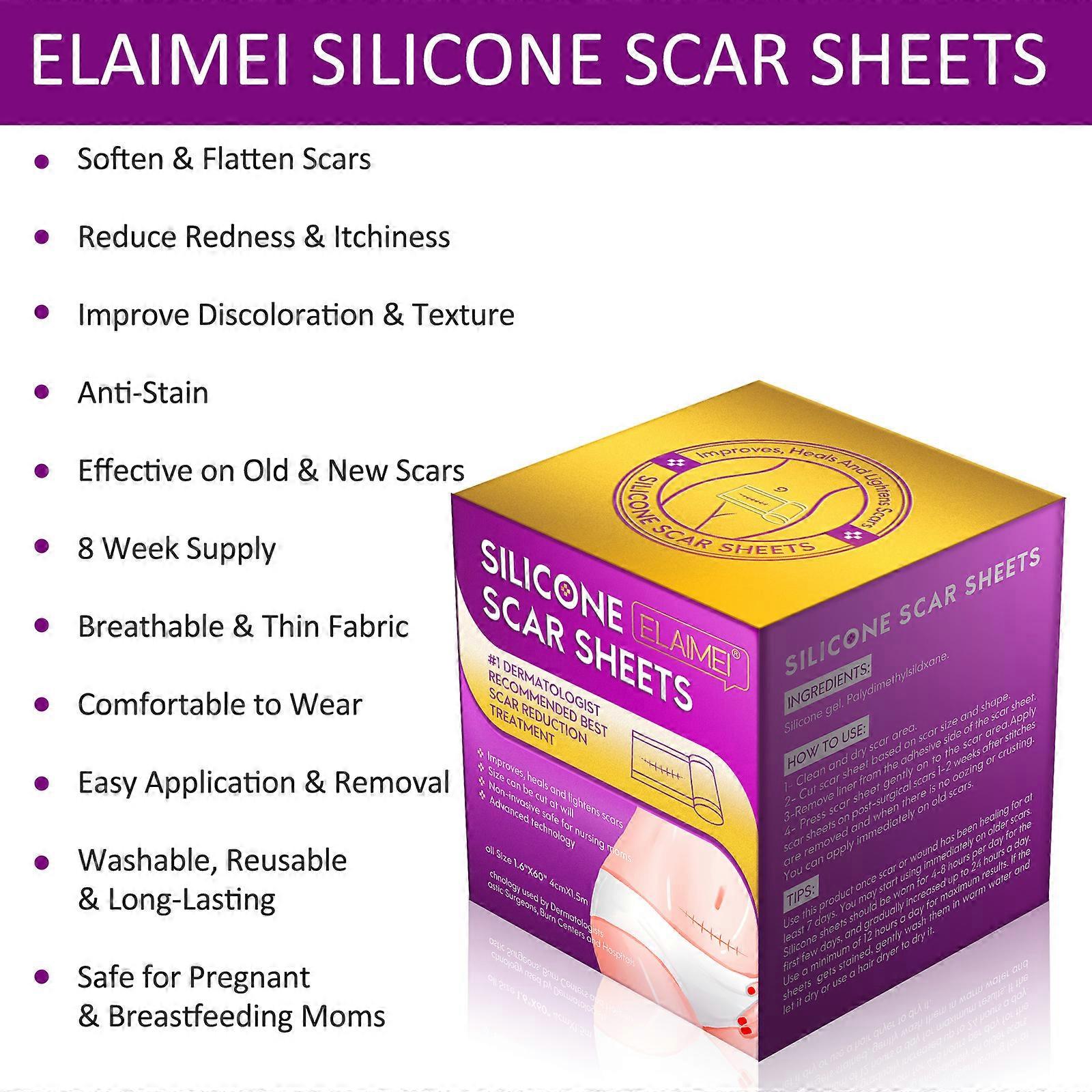 Clear Silicone Scar Sheets, Invisible Silicone Scar Strips, Effective ...