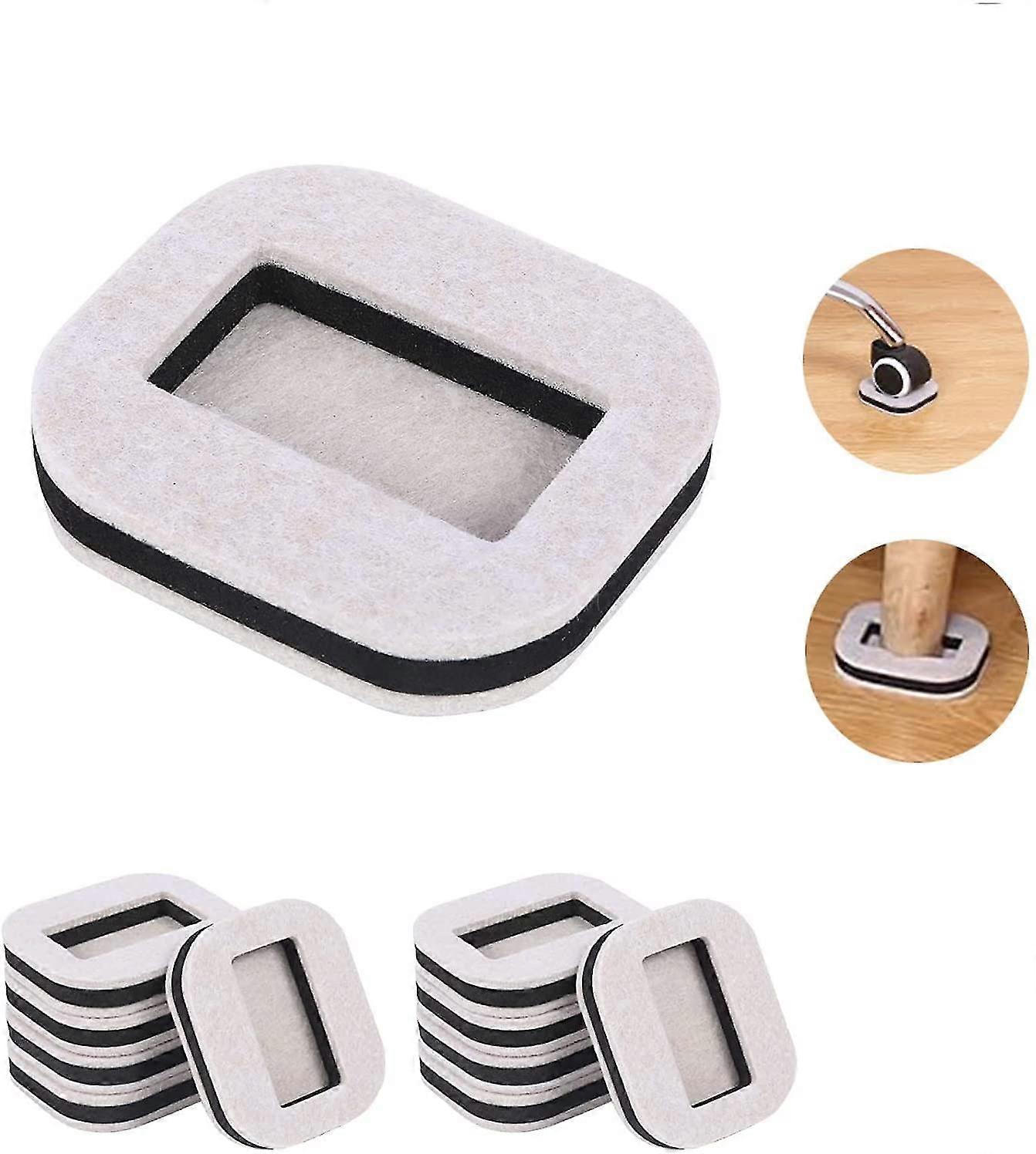 10 Pack Felt Anti-slip Felt Furniture Foot Protectors For Furniture ...