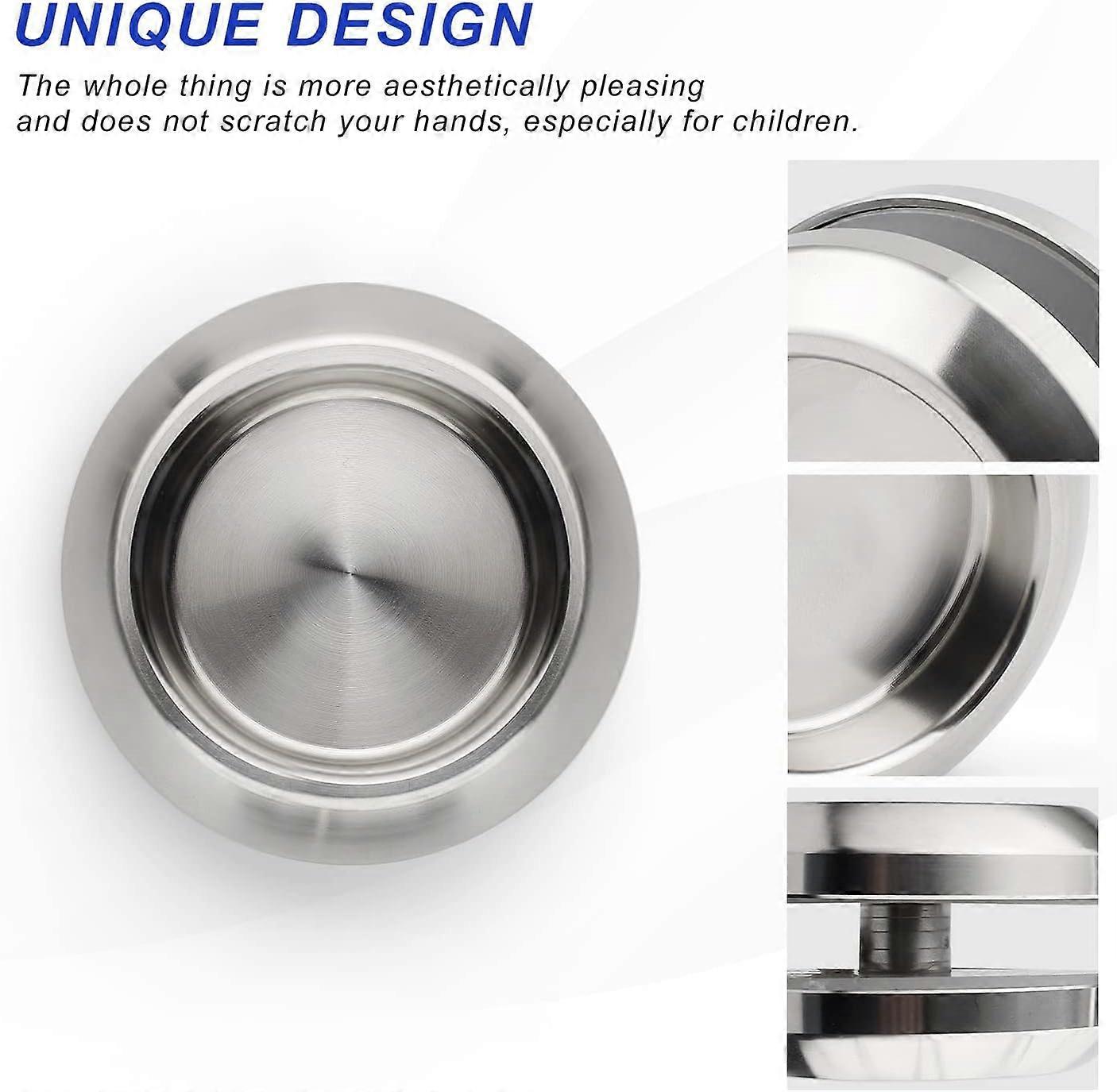 Sliding Door Handle, Round Door Handle, 58mm Recessed Handles ...