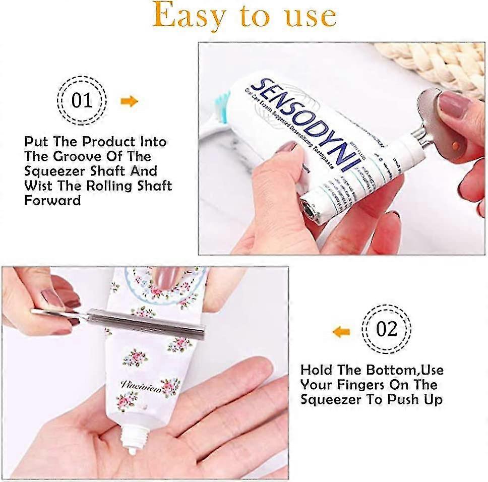 Pack Of 6 Tube Squeezers Metal Toothpaste Squeezer Handle Stainless ...
