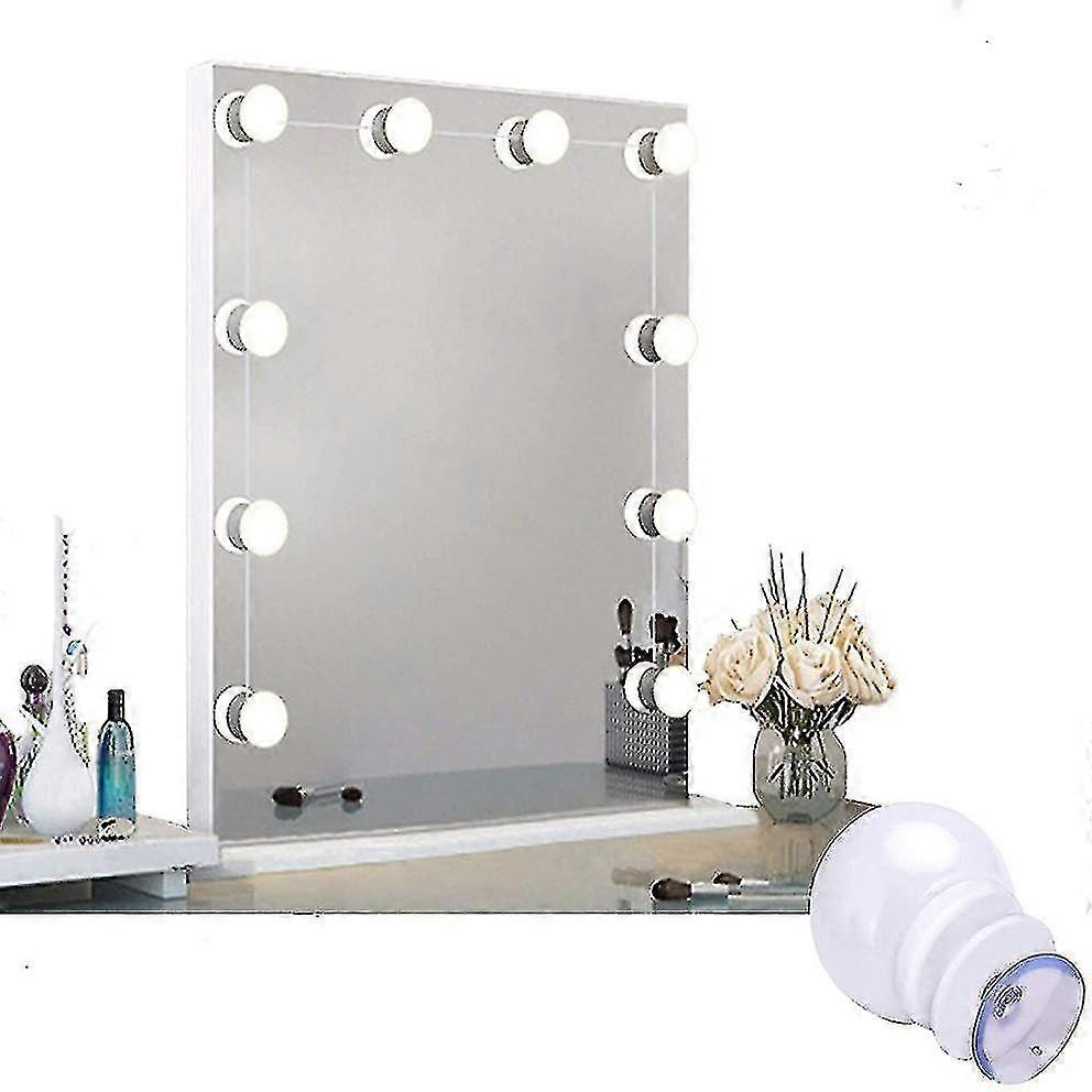 Hollywood Led Vanity Lights Strip Kit With 10 Dimmable Light Bulbs For ...