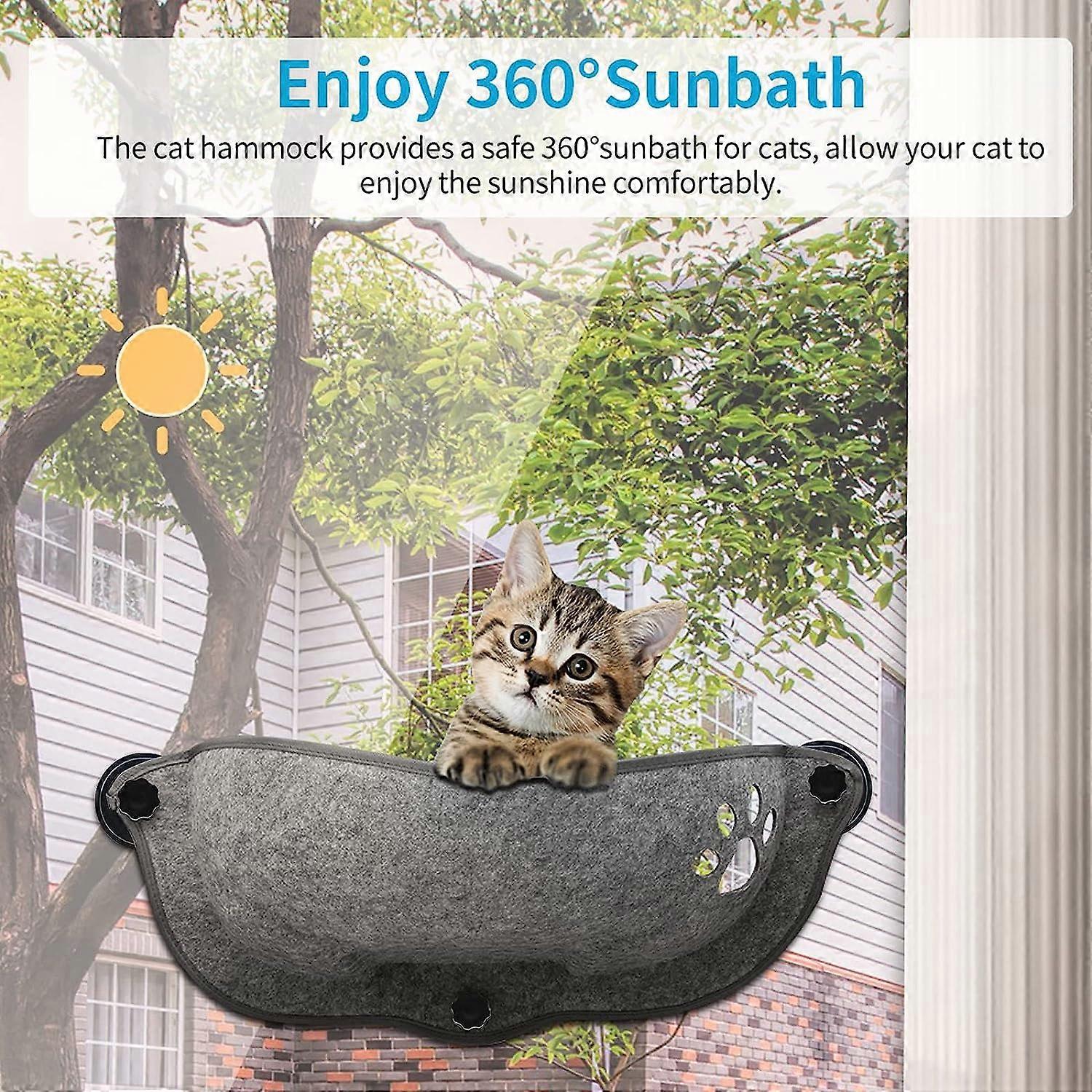 Cat Hammock, Cat Window Lounger, Cat Bed Window with Suction Cup for ...