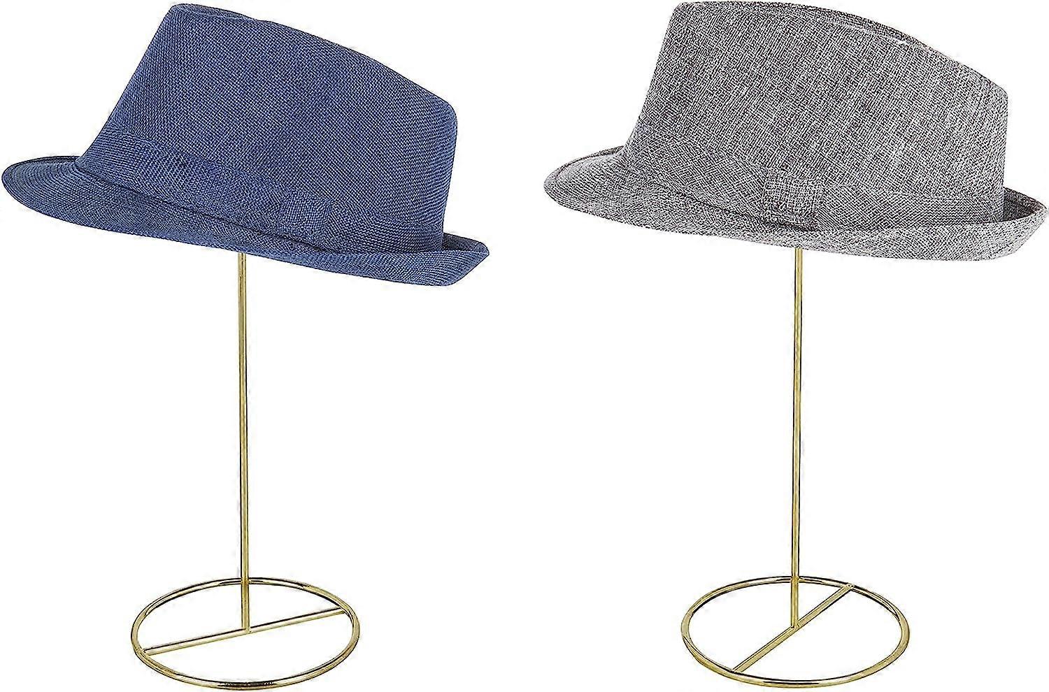 Modern Black Metal Hat Display Stand, Tabletop Hat Rack, Wig Rack ...