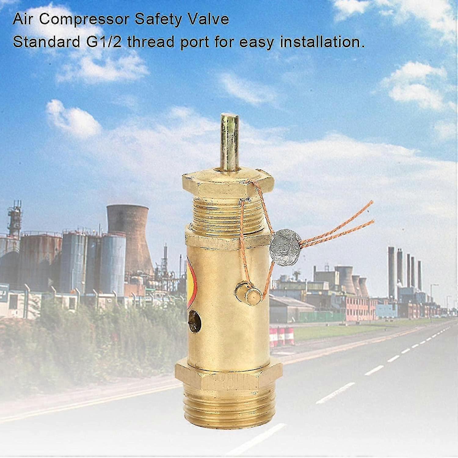 G1/2 Safety Valve Air Compressor Pressure Relief Valve Air Compressor ...