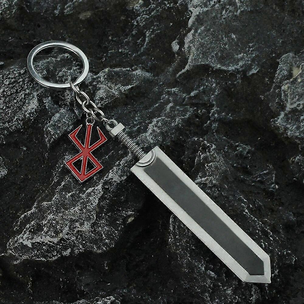 Berserk Anime Keychain Guts Sword Jewelry Set Key Chain Keyrings ...