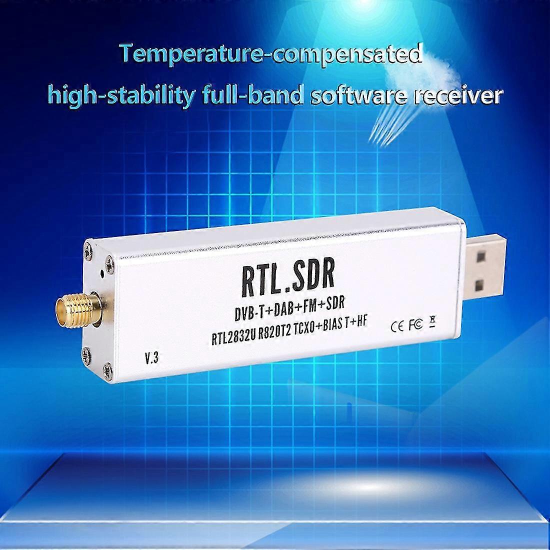 RTL SDR Receiver V3 RTL2832U 0.1MHz-1.7GHz TCXO Receiver with Antenna ...