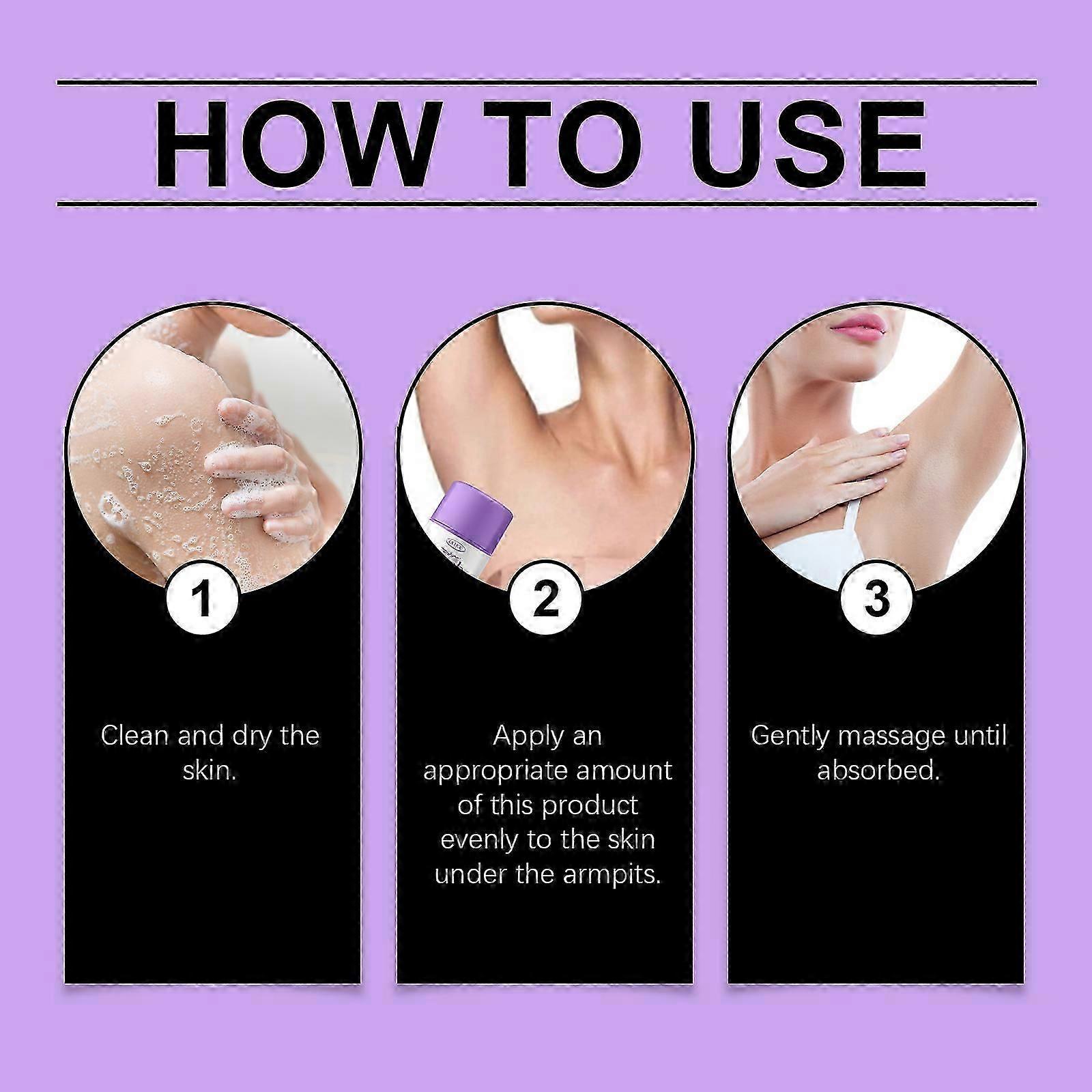 Underarm Treatment Stick Cleans Armpits Long-Lasting Light Fragrance ...