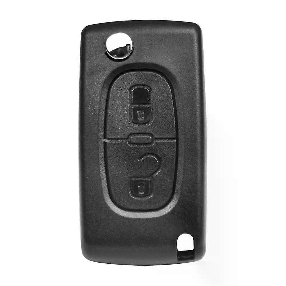 Car Key Remote Flip Key Shell Case 2 Buttons CE0523 CE0536 For Peugeot ...