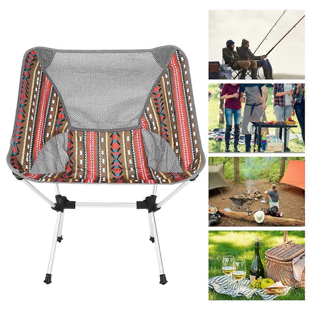 Portable Folding Extended Moon Chair Collapsible Fishing Camping Hiking ...